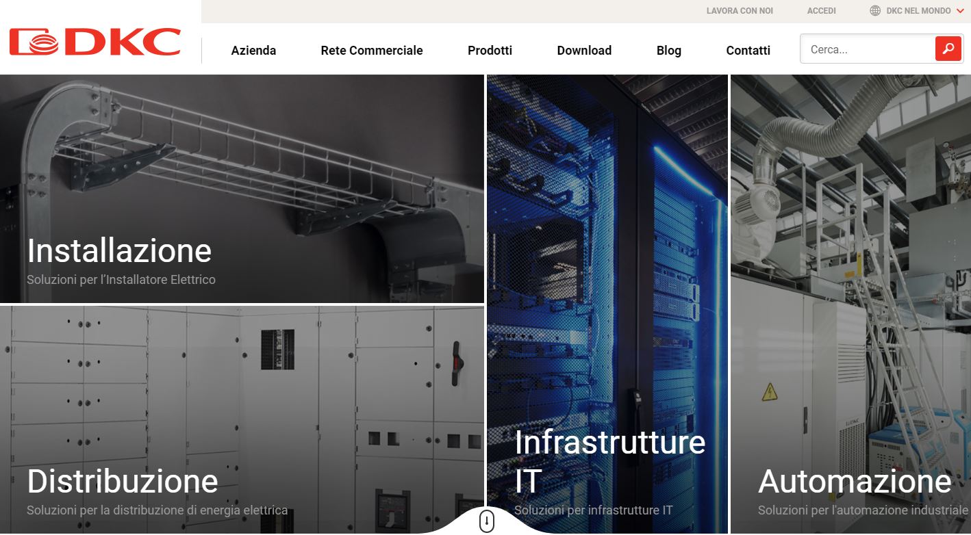 Nuovo sito web per DKC GROUP - Top Trade