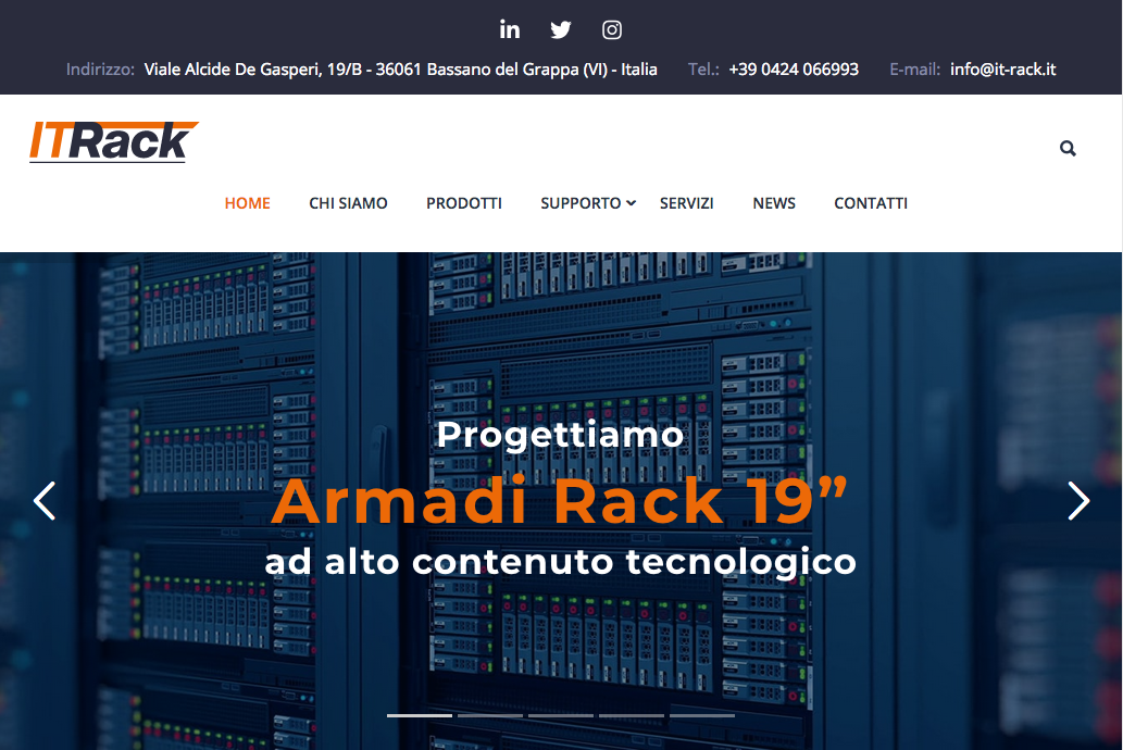 Un nuovo sito internet per ITRack - Top Trade
