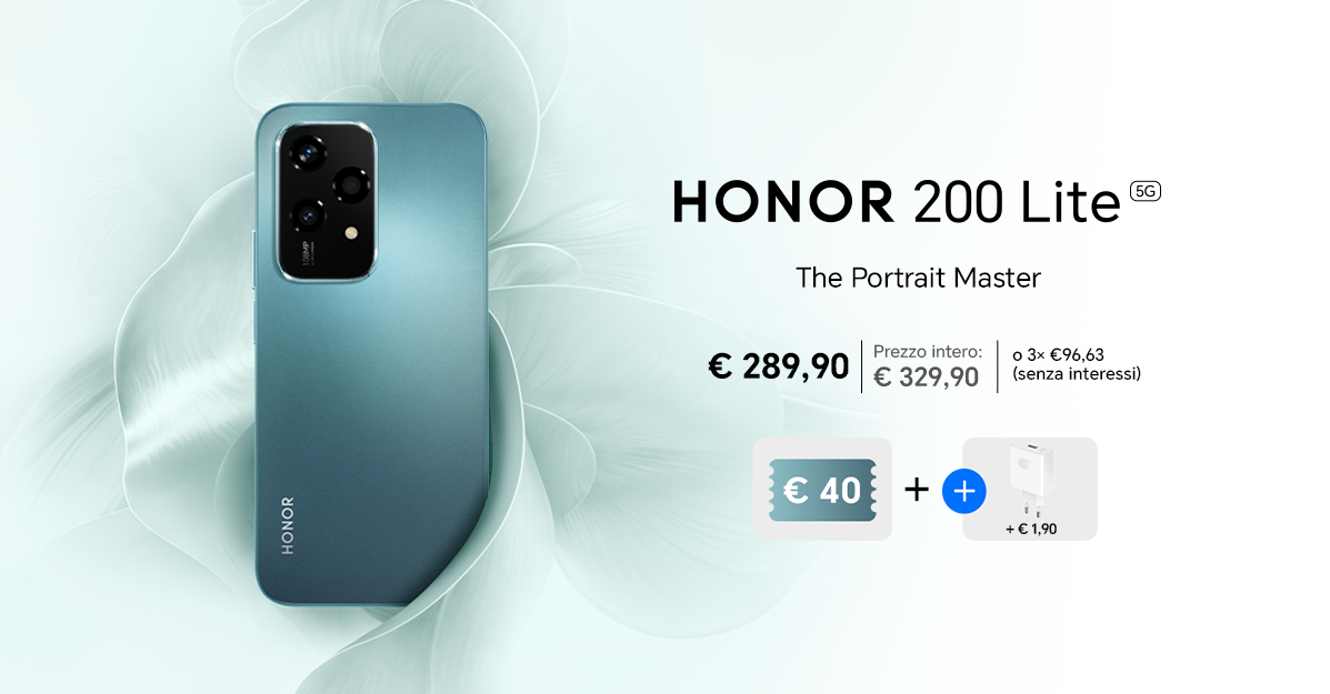 HONOR 200 Lite è ora disponibile in tre varianti - Top Trade