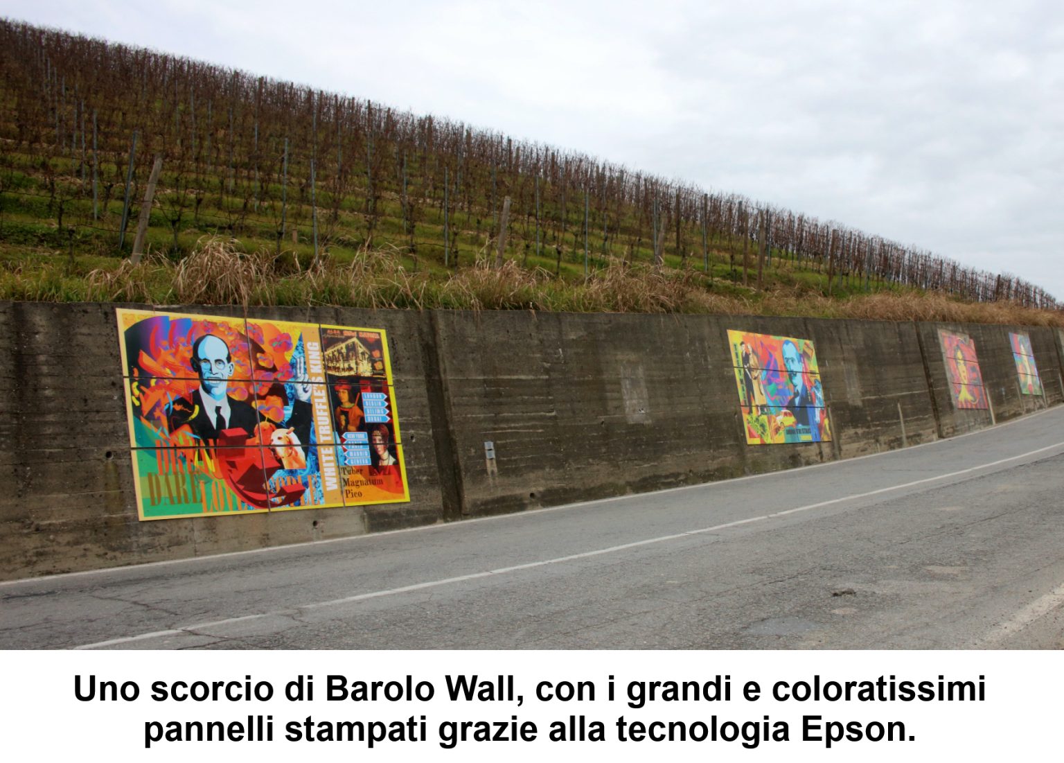 Barolo Wall è l’installazione artistica open air stampata da Epson ...