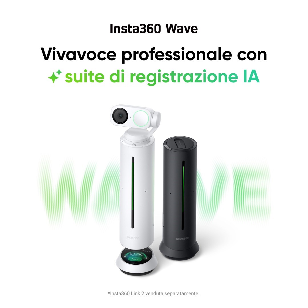 Insta360 Wave: il vivavoce IA che rende le riunioni più smart - Top Trade